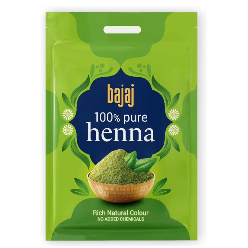 Henna powder/ เฮนน่าย้อมผม/ Bajaj 100% Pure Henna 120 gm/อินเดียแท้ ...