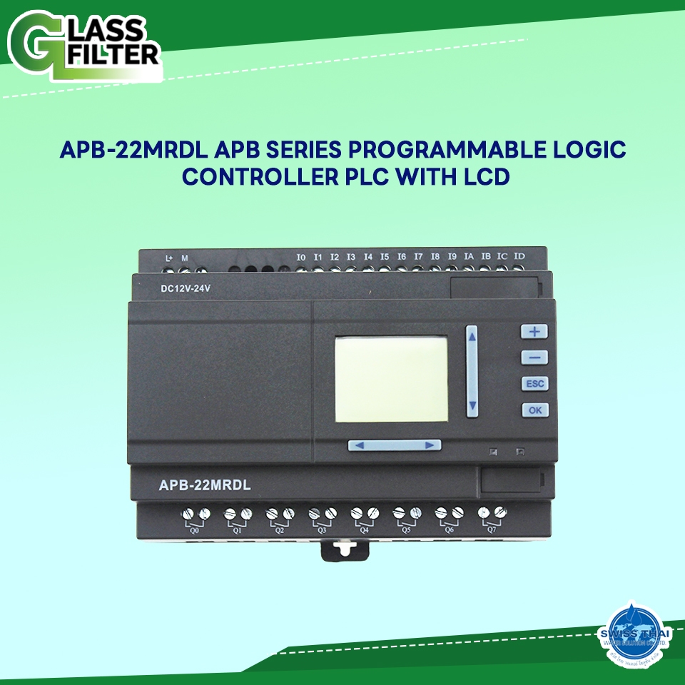 APB-22MRDL APB Series Programmable Logic Controller PLC With LCD (24Vdc) | Shopee Thailand