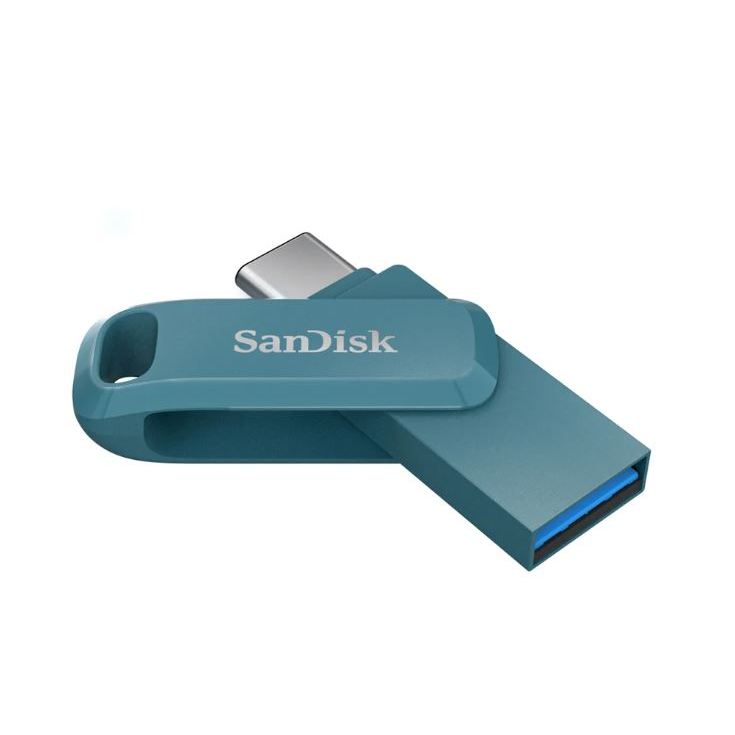 64 GB FLASH DRIVE (แฟลชไดร์ฟ) SANDISK ULTRA DUAL DRIVE GO USB TYPE-C ...