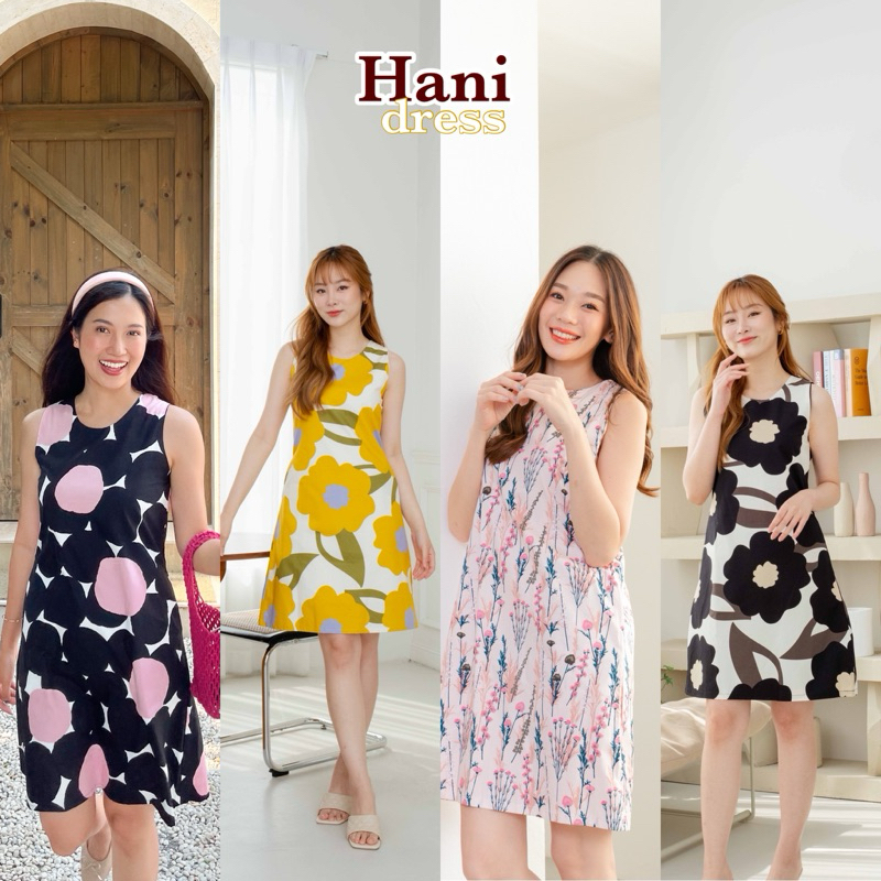 Hani dress แขนกุดผ้าคอตตอน | Shopee Thailand