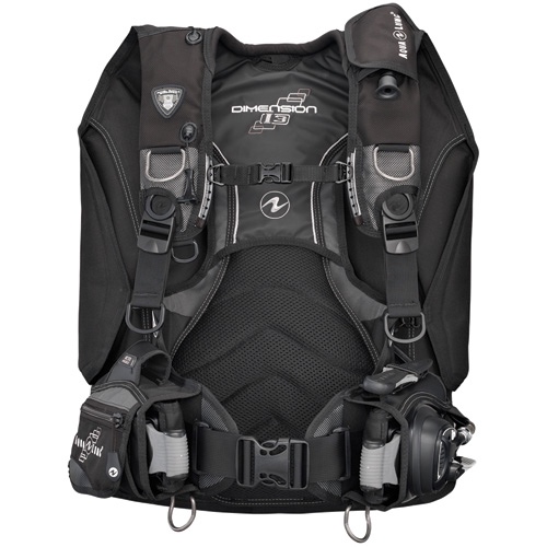 Aqualung Dimension i3 BCD Size XL - ชุดควมคุมการลอยตัว Aqualung Dimension i3 ไซส์ XL - บีซีดี ดำ ...