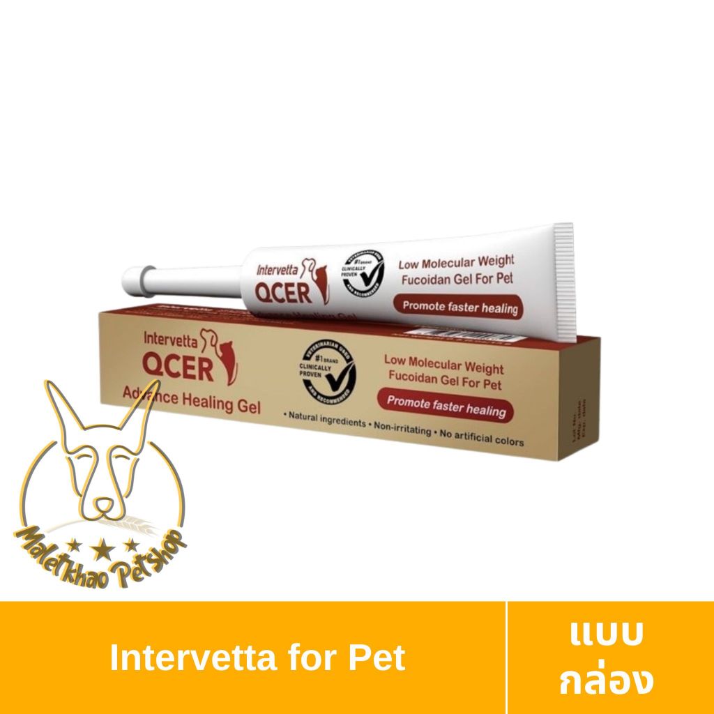 [MALETKHAO] Intervetta (อินเตอร์เว็ทต้า) Qcer Gel แบบหลอด เจลใส่แผล ช่วยกระตุ้นการหายของแผล ...