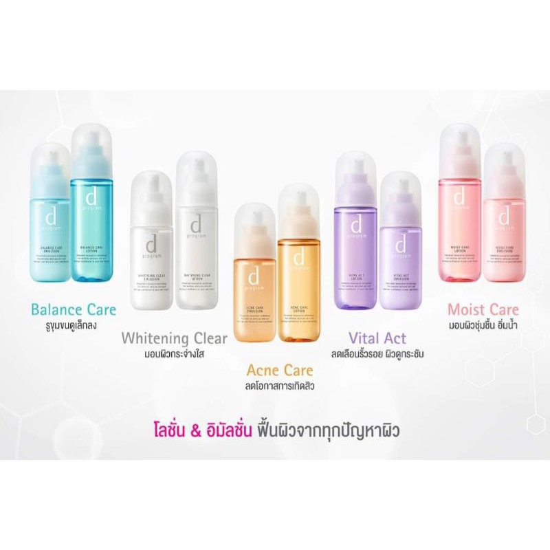 มีหลายสูตร ของแท้ ฉลากไทย D PROGRAM LOTION 125ml / D PROGRAM EMULSION 100ml ดี โปรแกรม | Shopee ...