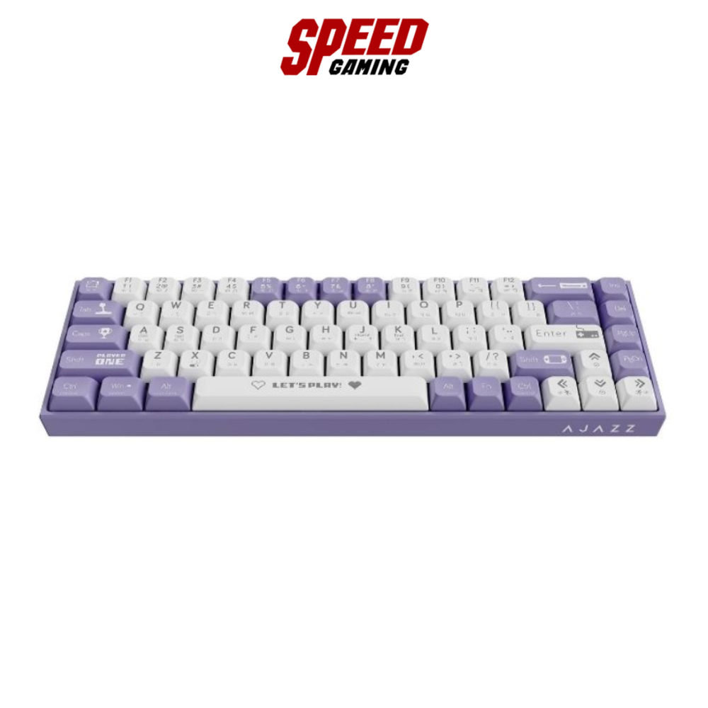 AJAZZ AK680 Wired Lets Play Purple Blue/Red Switch KEYBOARD(คีย์บอร์ด ...