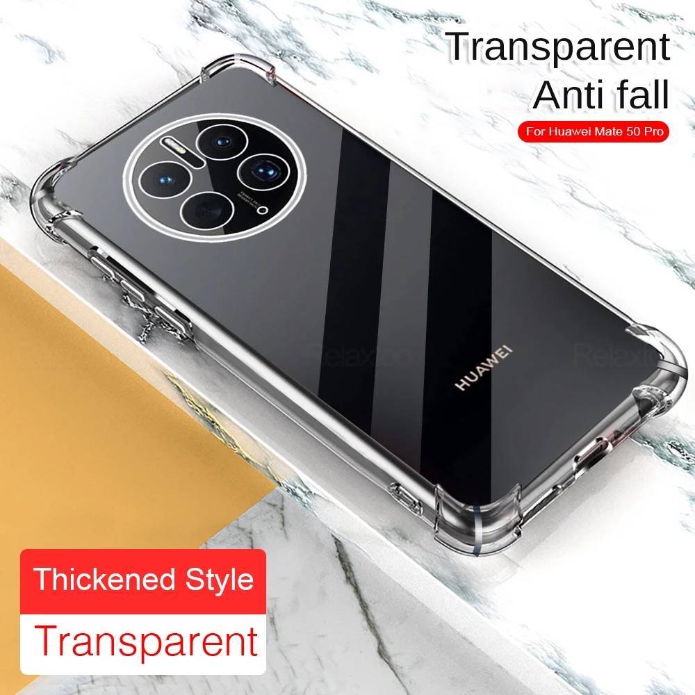Huawei Mate 50 Pro(ส่งในไทย)เคสTPUใสกันกระแทกแบบคลุมกล้องHuawei Mate50/Mate 50Pro/Mate40/Mate ...