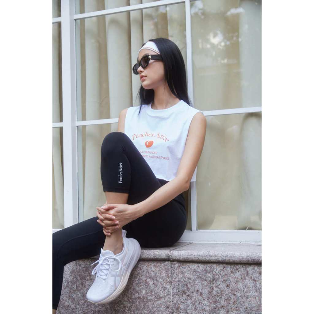 Peaches ACTIVE กางเกงเลกกิ้งออกำลังกาย 4 ส่วน Luxeflex 4/5 Sculpted Leggings (SM) | Shopee Thailand