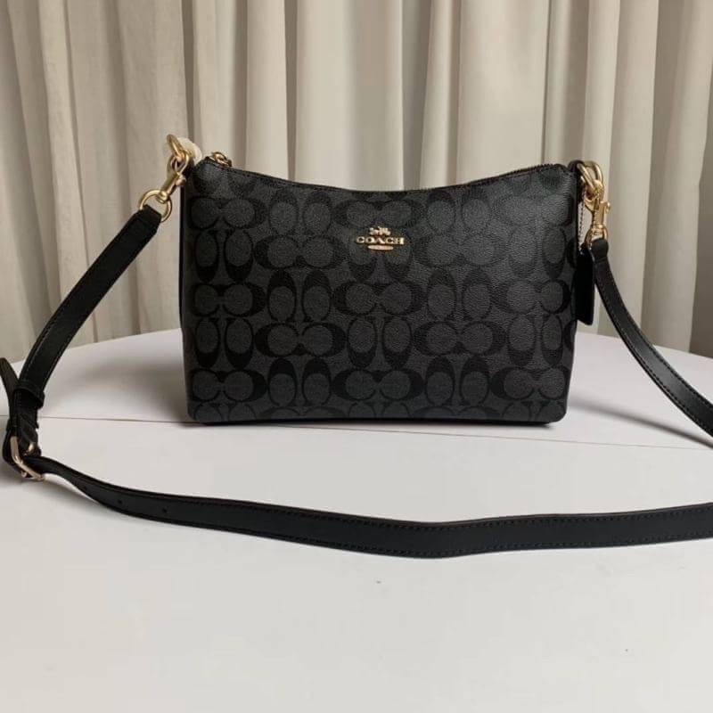 Coach LEWIS SHOULDER BAG IN SIGNATURE CANVAS | Shopee Thailand
