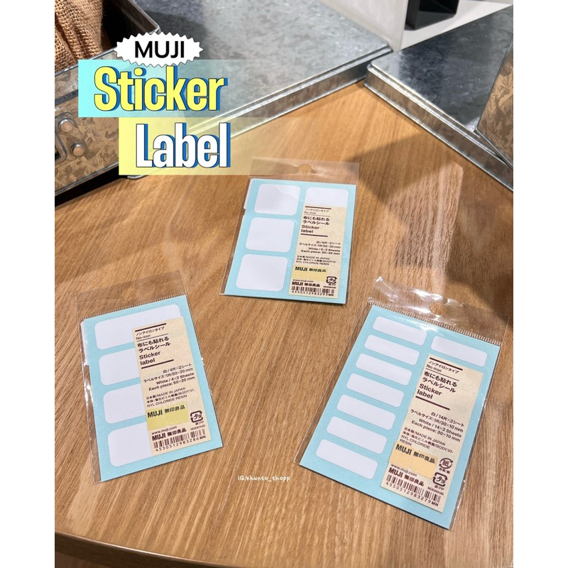 [MUJI] Sticker label สติ๊กเกอร์ฉลาก | Shopee Thailand