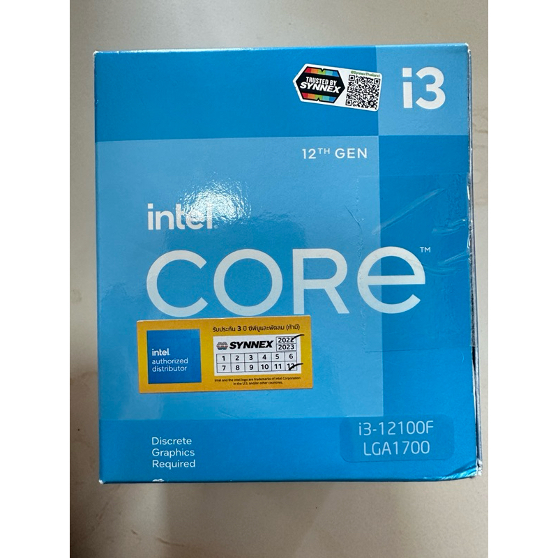 CPU (ซีพียู) INTEL CORE I3-12100F 3.3 GHz (SOCKET LGA 1700) | Shopee ...