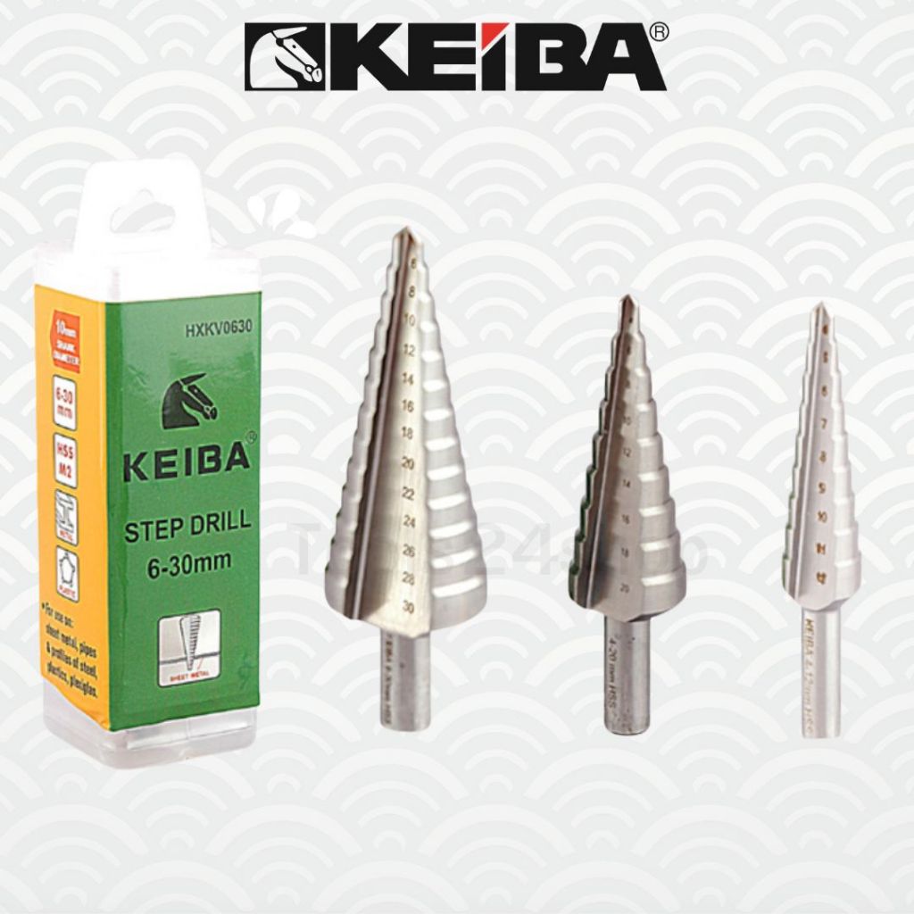KEIBA ดอกสว่าน ดอกสว่านเจดีย์ ดอกสว่านสเตปดริว HSS M2 Step Drill 9 - 13 Step | Shopee Thailand