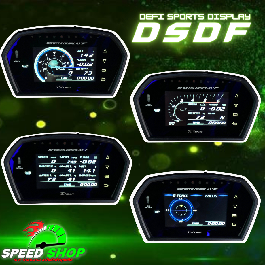เกจวัดรถยนต์ Defi DSDF OBD2 จอ Defi Sports Display F DSDF Defi Gauge ...