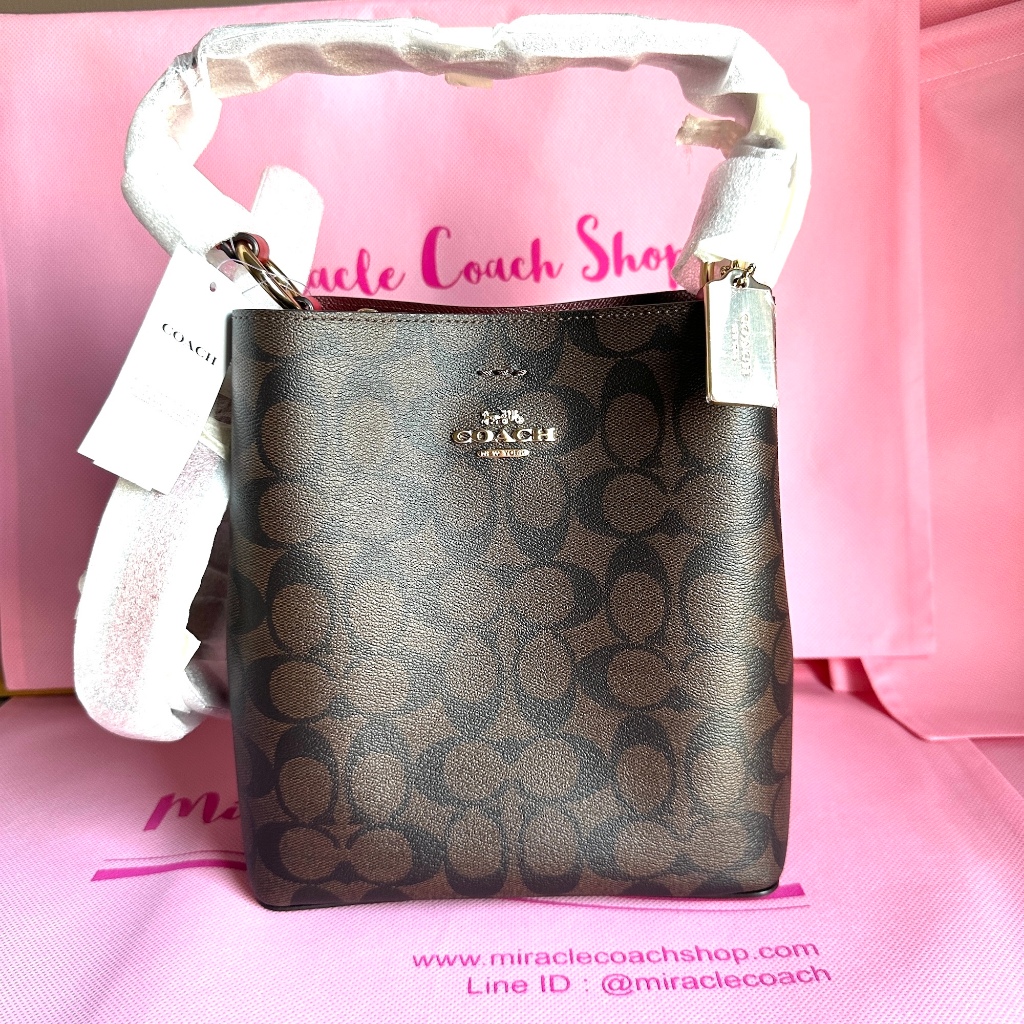 กระเป๋าถือ COACH แท้ ทรง Bucket รุ่นใหม่ หายาก สายหนังแท้ COACH 2312 ...