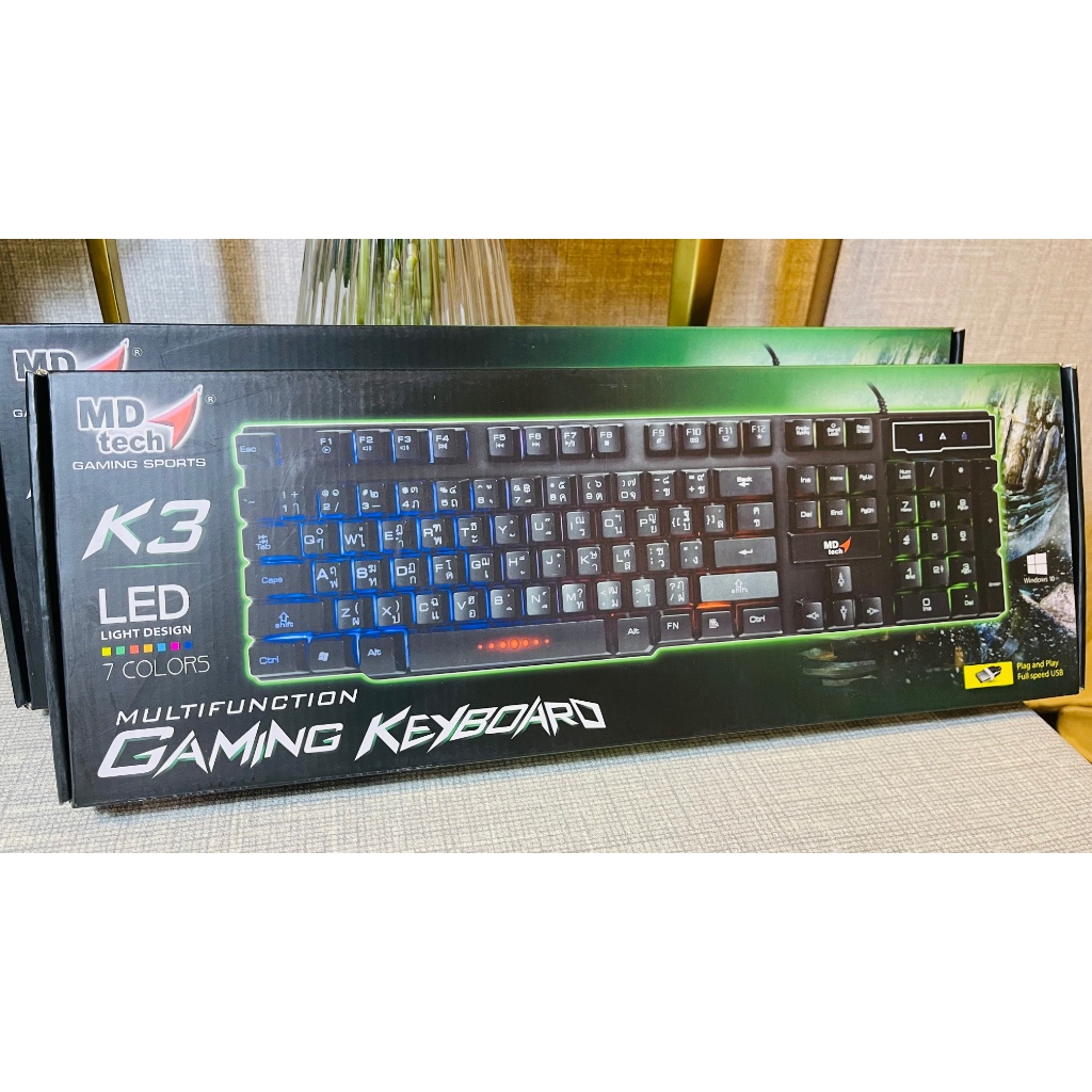 คีย์บอร์ด คอมพิวเตอร์ MD Tech K3 Gaming Keyboard NEW | Shopee Thailand