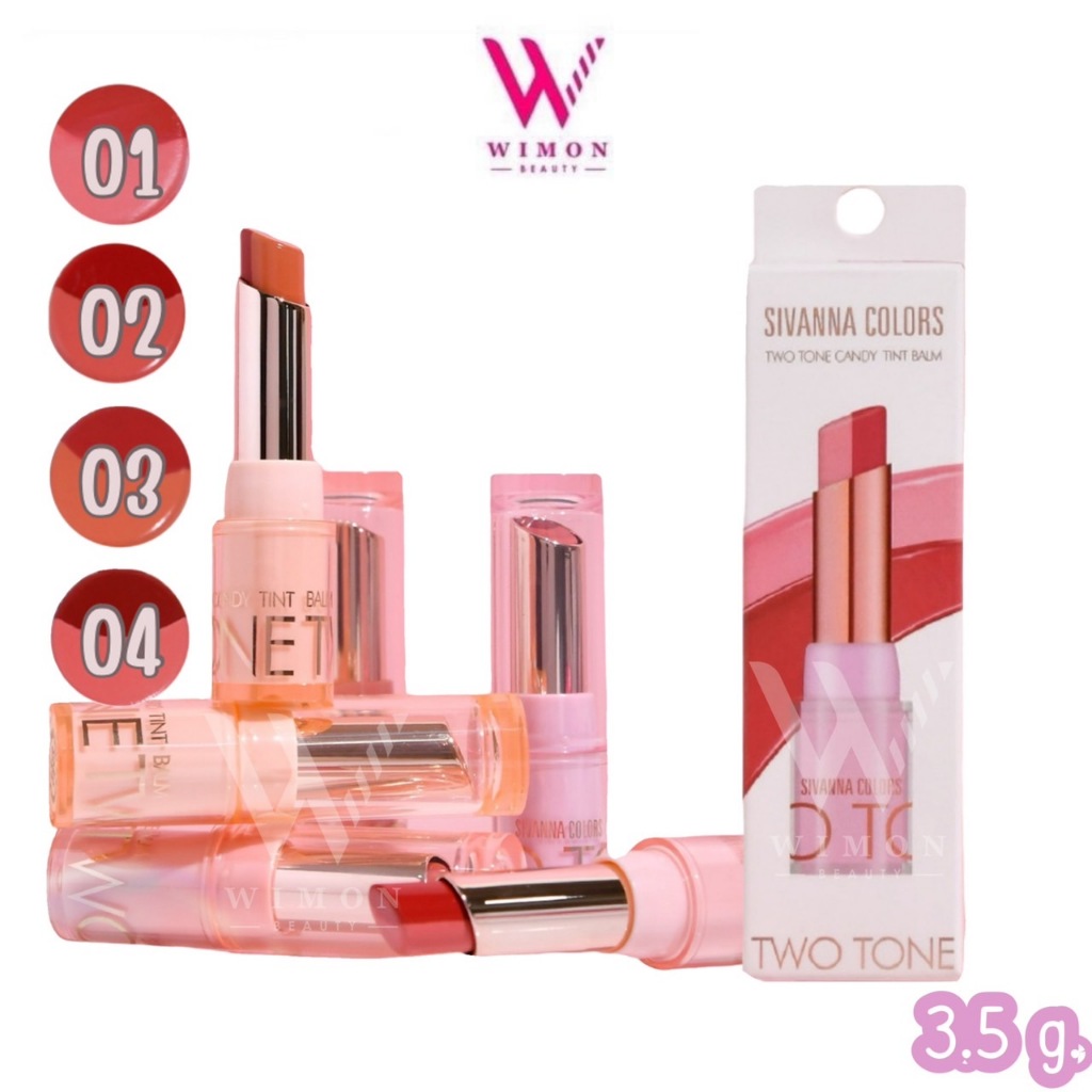 Sivanna Colors Two Tone Candy Tint Balm HF641 3.5 g. ซีเวนน่า คัลเลอร์ส ...