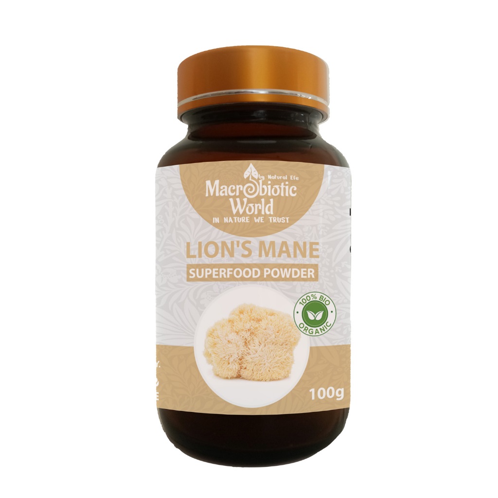 Organic/Bio Lion's Mane Powder | ผงเห็ดแผงคอของสิงโต 100g | Shopee Thailand