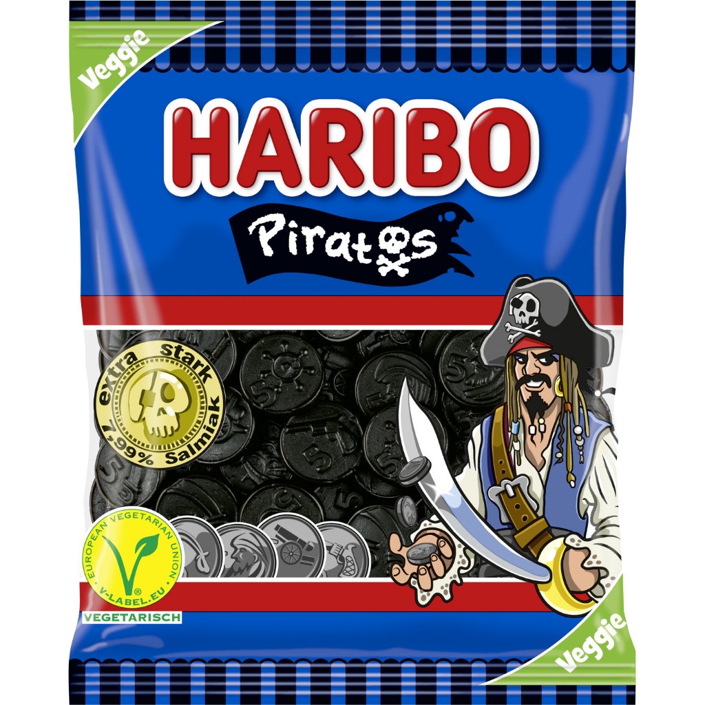Haribo Piratos 175g Licorice Candy / Salt Lakrids Lakrtis Lakritsi ...