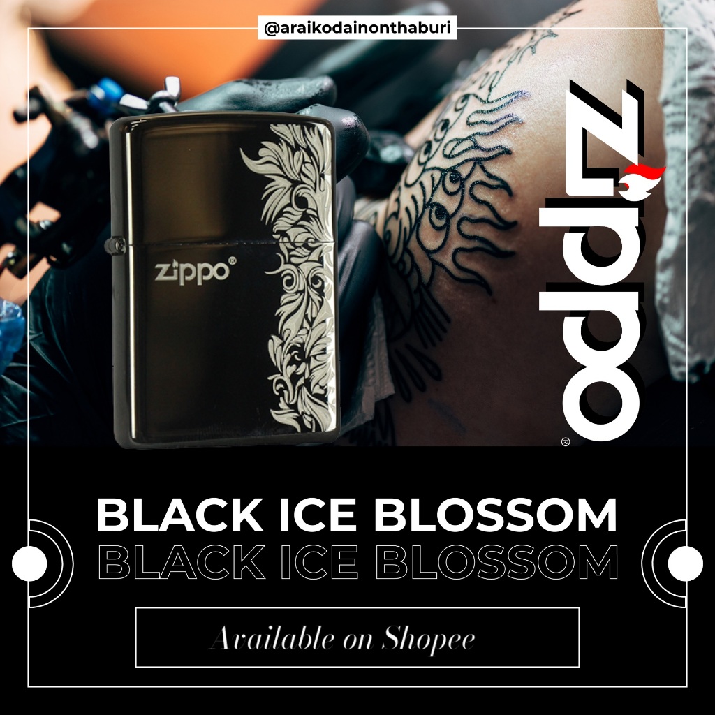 Zippo Black Ice Blossom, 100% ZIPPO Original from USA, new and unfired ...