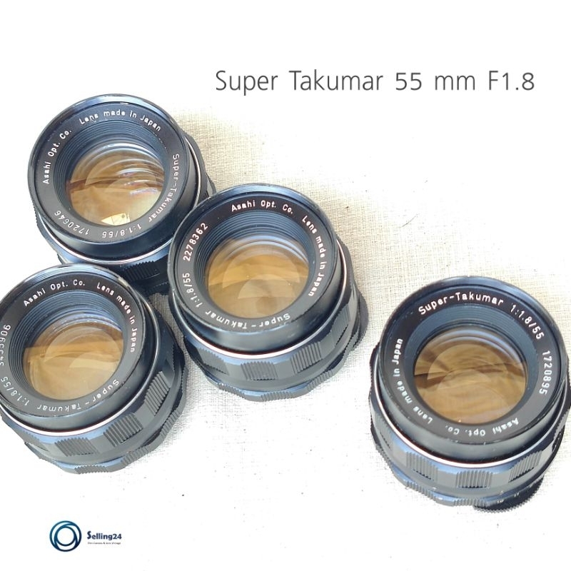 เลนส์มือหมุน Super Takumar 55mm f1.8(16) MF Standard Lens Mount M42 ...