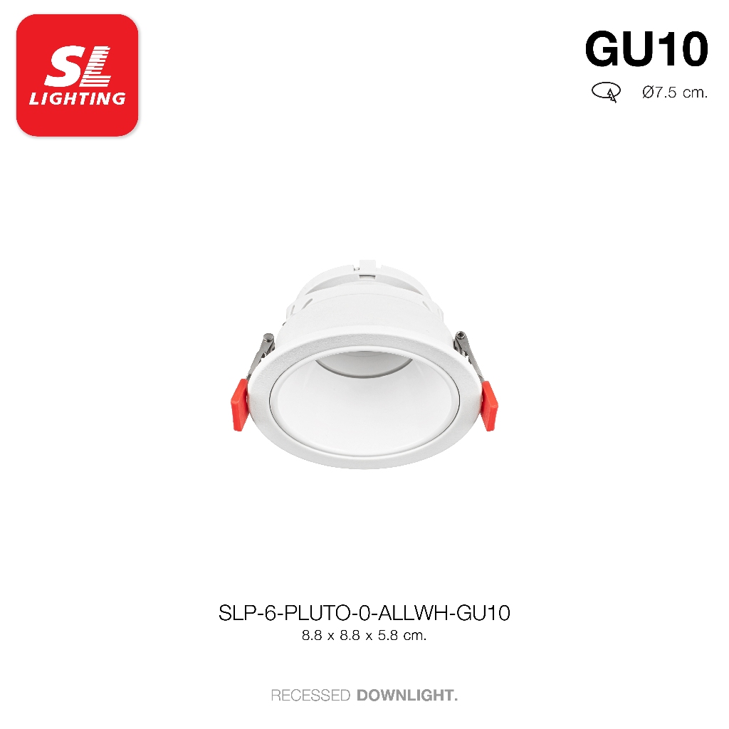 SL LIGHTING | Recessed Downlight MR16 GU10ดาวน์ไลท์ฝังฝ้า เปลี่ยนหลอด ...