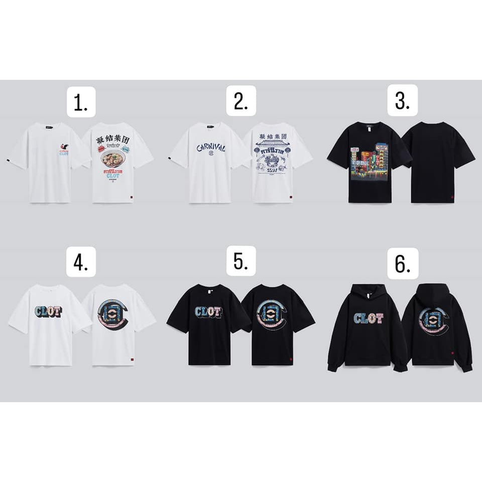 [ ของแท้ ] เสื้อ CLOT x CARNIVAL OVS T-SHIRT , HOODIE ของใหม่ พร้อมส่ง ...