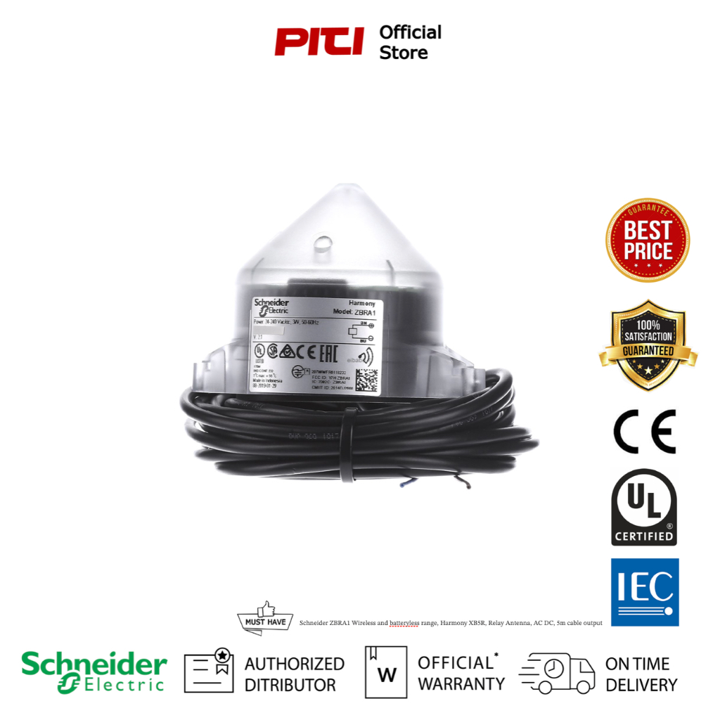 Schneider ZBRA1 Wireless and batteryless range, Harmony XB5R, Relay ...