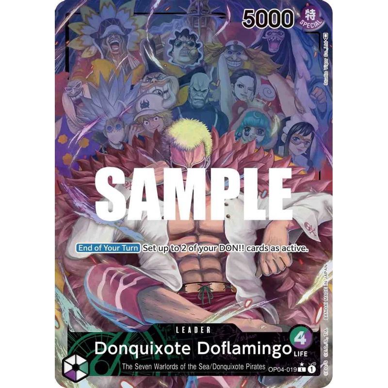 Leader Doflamingo OP04-019 การ์ดวันพีซ ภาษาญี่ปุ่น ONE PIECE Card Game | Shopee Thailand