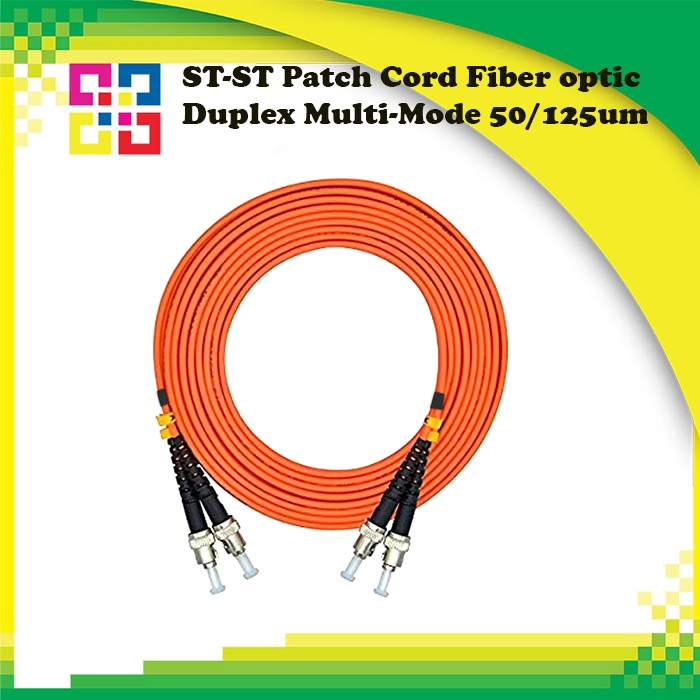สายไฟเบอร์ออฟติกสำเร็จรูป ST-ST Patch cord Fiber Duplex Multi-mode 50/125um (OM2) 3M - BISMON ...