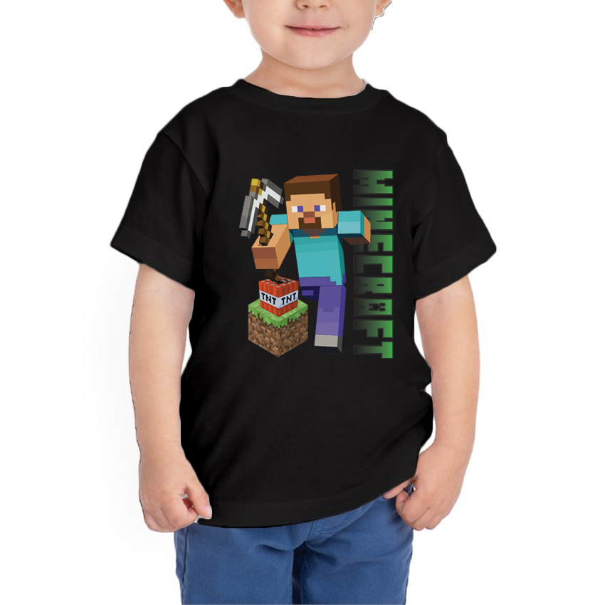 พร้อมส่ง เสื้อยืด minecraft ใส่ได้ทั้งเด็กและผู้ใหญ่ เซท X1 | Shopee ...