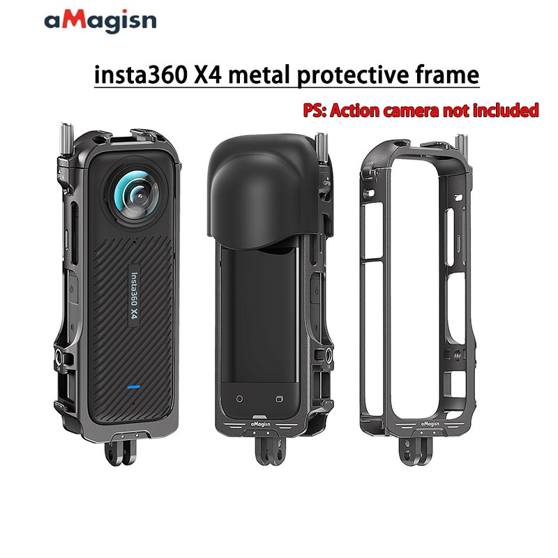 aMagisn Insta360 X4 metal rabbit cage protective frame X4 action camera ...