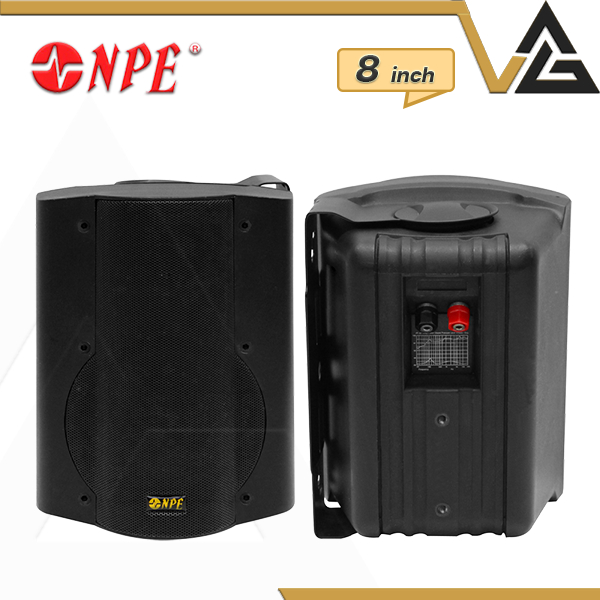 NPE V-ST802 ตู้ลำโพงแขวนผนัง ลำโพงติดผนัง ลำโพง 8 นิ้ว ห้องประชุม คาเฟ่ ร้านกาแฟ Wallmount ...