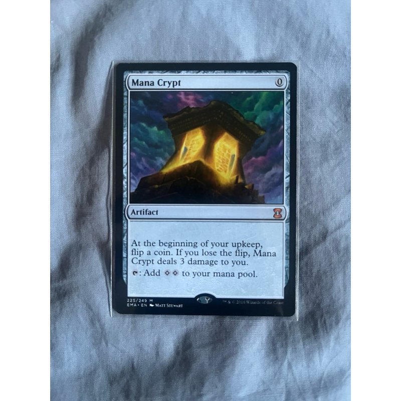 MTG Mana Crypt Artifact Magic the Gathering ชุด EMA สภาพ Ex-Nm | Shopee ...