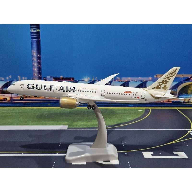 โมเดลเครื่องบิน Gulf Air Boeing 787-9 A9C-FA Scale 1:200 By Hogan Wings ...