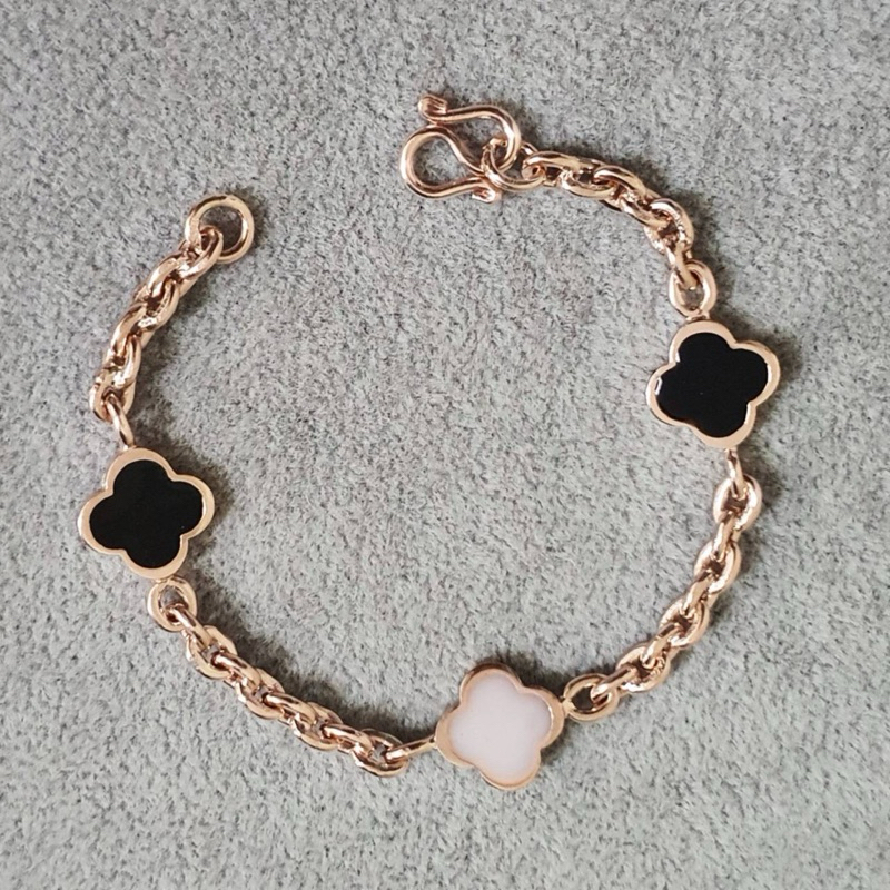 สร้อยข้อมือนาคแท้ Van cleef หนัก 3 สลึง | Shopee Thailand