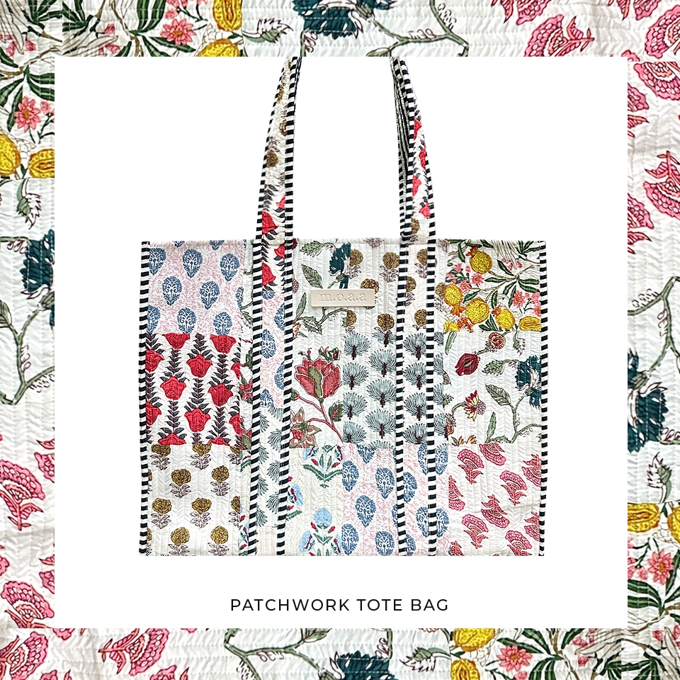 Patchwork Tote Bag | Moaa Collection | Shopee Thailand