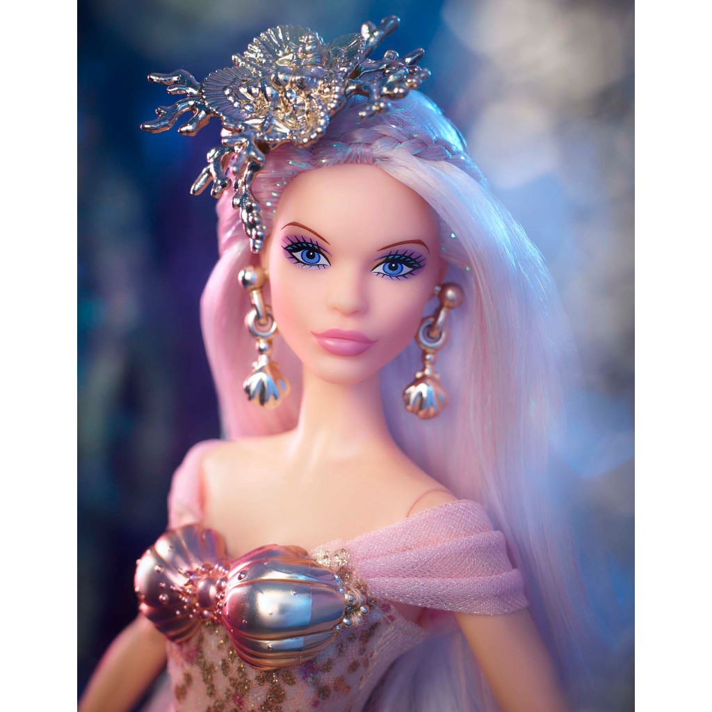 [ของแท้] Barbie Signature Mermaid Enchantress 2019 Mattel Gold Label ...