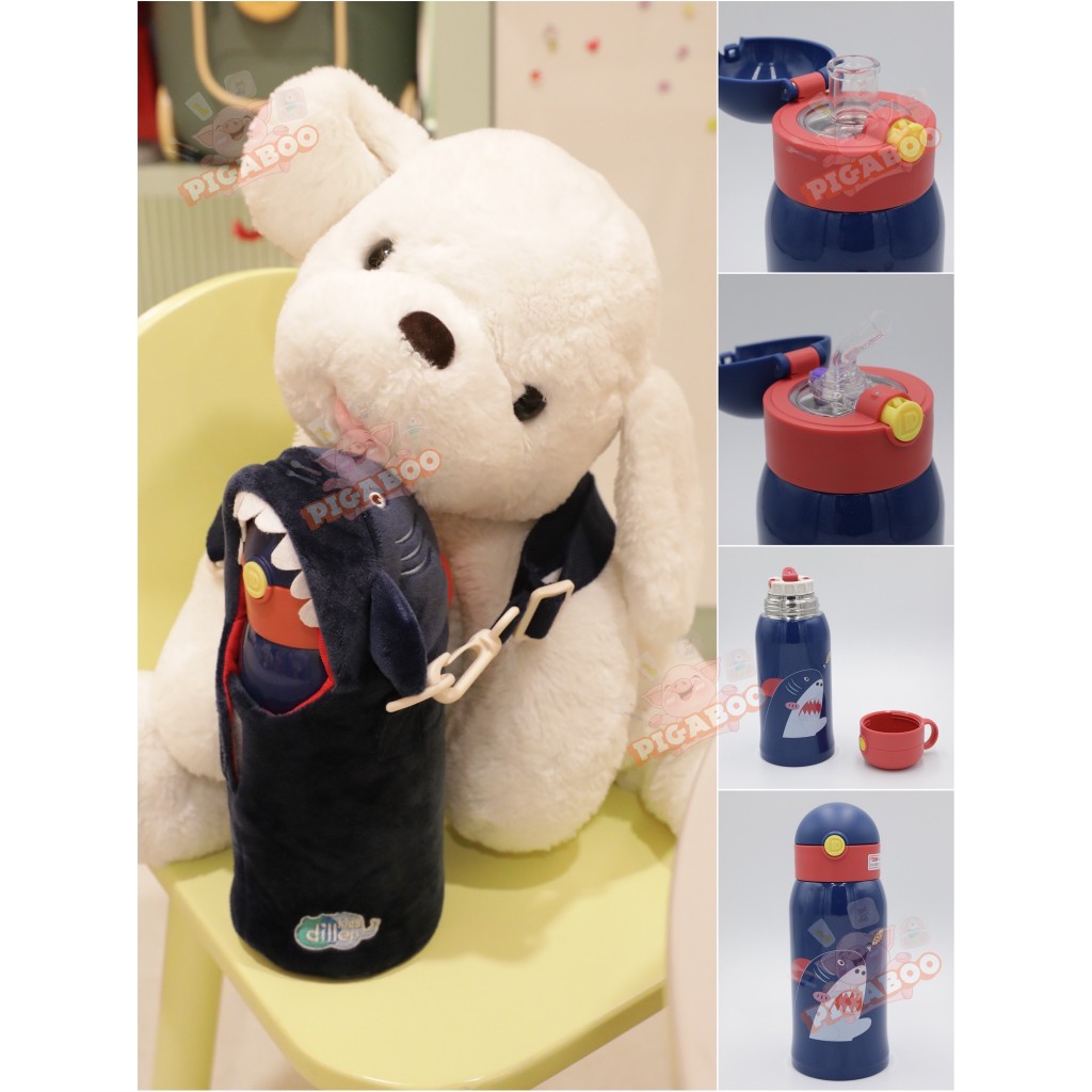 PB1 Diller ขวดน้ำสแตนเลส ขนาด ml รุ่น B06 (กระติกน้ำน้องฉลาม) (กระติกน้ำสแตนเลส เก็บอุณหภูมิ ...