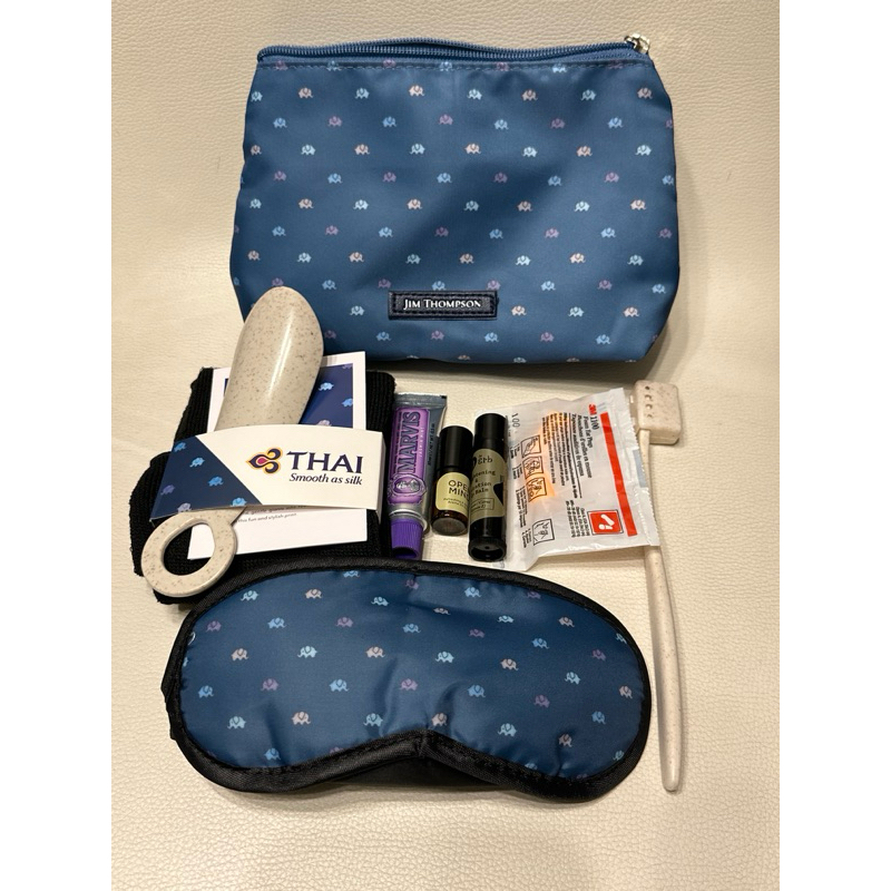 Jim Thomson Thai Airways Business Class Amenity Bag Kit กระเป๋าเครื่อง ...