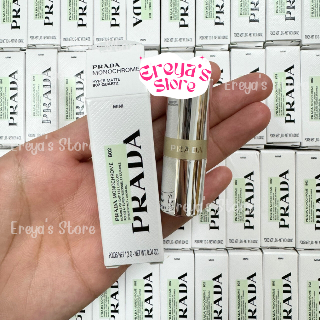 Prada Monochrome Hyper Matte Lipstick 1.3กรัม เบอร์ B02 QUARTZ >>39