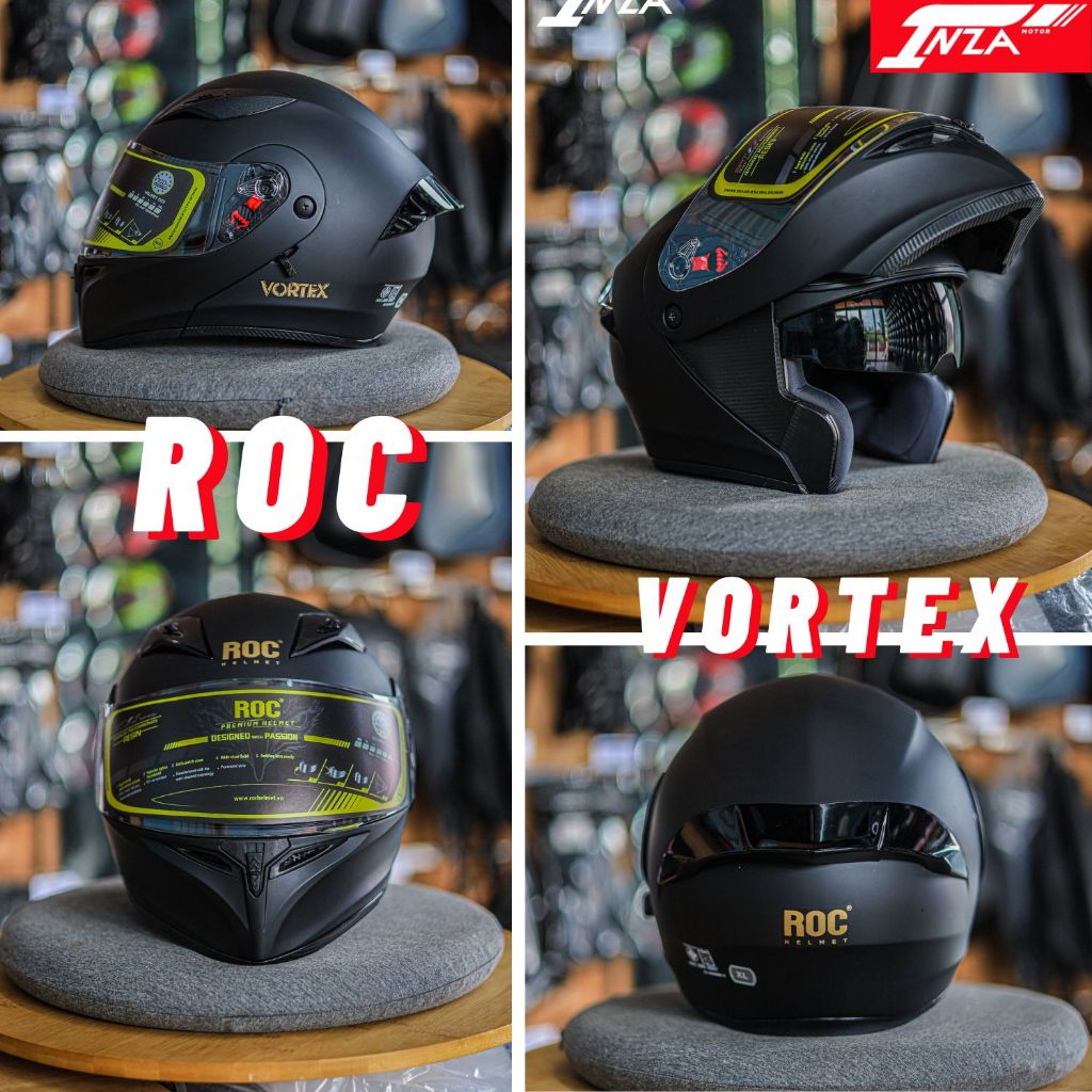 ROC HELMETS รุ่น VORTEX หมวกกันน็อคเปิดคาง (พร้อมจัดส่ง ถูกใจส่งไวคนรีบ ...