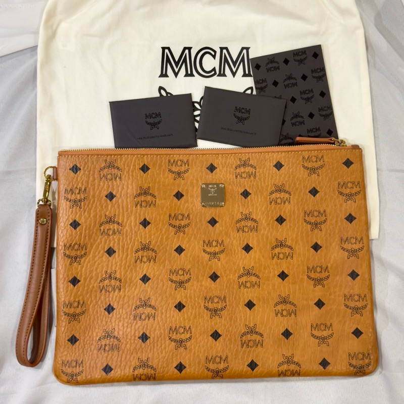New MCM clutch หนังโมโนแกรม ของแท้ ชอปไทย อปก.ครบ | Shopee Thailand