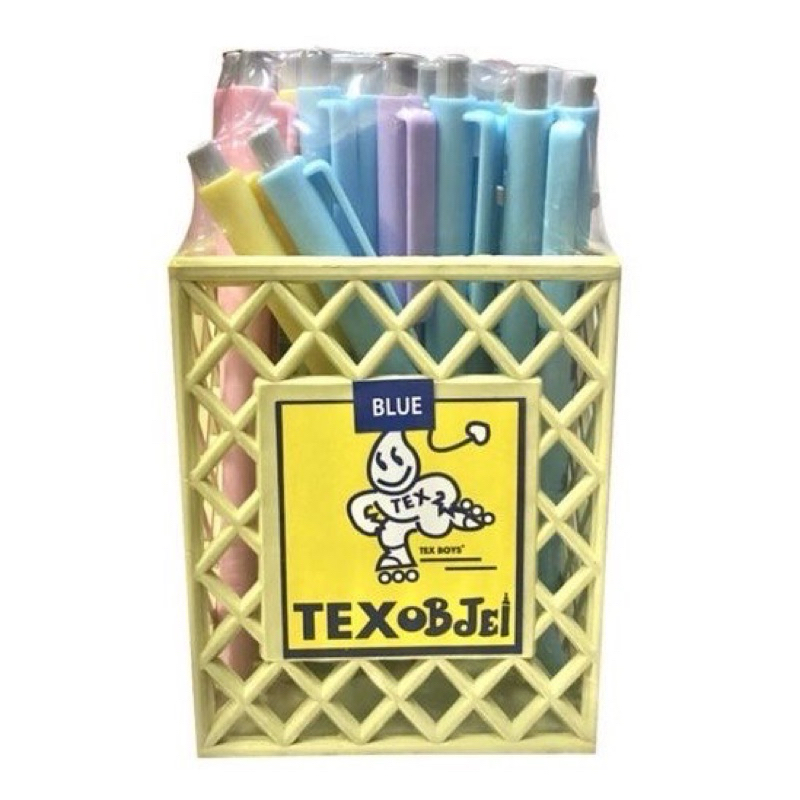 TEX ปากกาลูกลื่น TEX MC 228 หัวปากกา 0.7 MM. หมึกสีน้ำเงินด้ามสีพาสเทล ...