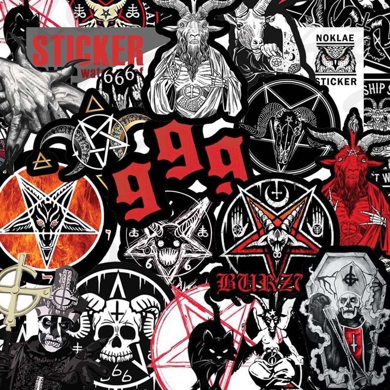 Stickers 👿Satan Devil👿สติ๊กเกอร์เคลือบด้านกันน้ำ💯อย่างดี ส่งไว | Shopee ...