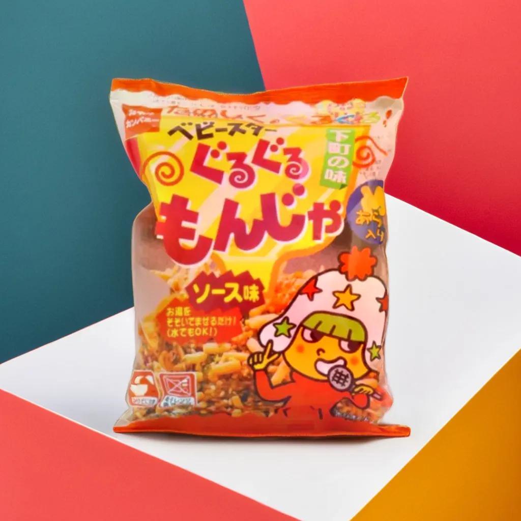 Baby Star Guruguru Monja ขนมขบเคี้ยวสุดฟิน ราดซอสสูตรพิเศษ หอม อร่อย ...