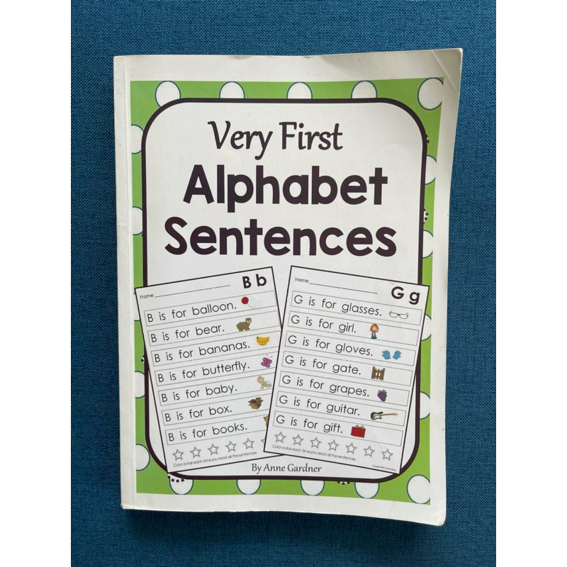 (พร้อมส่ง) หนังสือ Very First Alphabet Sentences แบบฝึกหัดอ่านภาษา ...