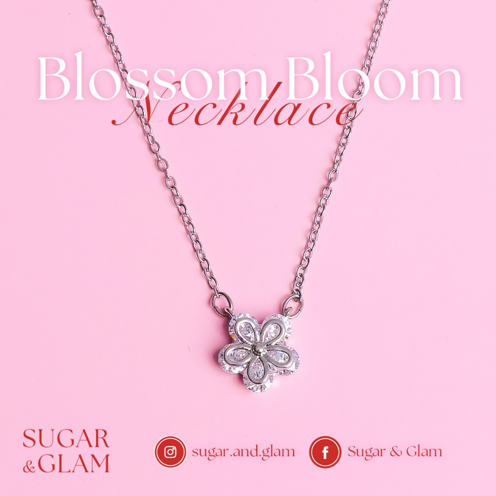 [Sugar&Glam] #10 Blossom Bloom necklace สร้อยคอที่เพิ่มเสน่ห์ พร้อม ...