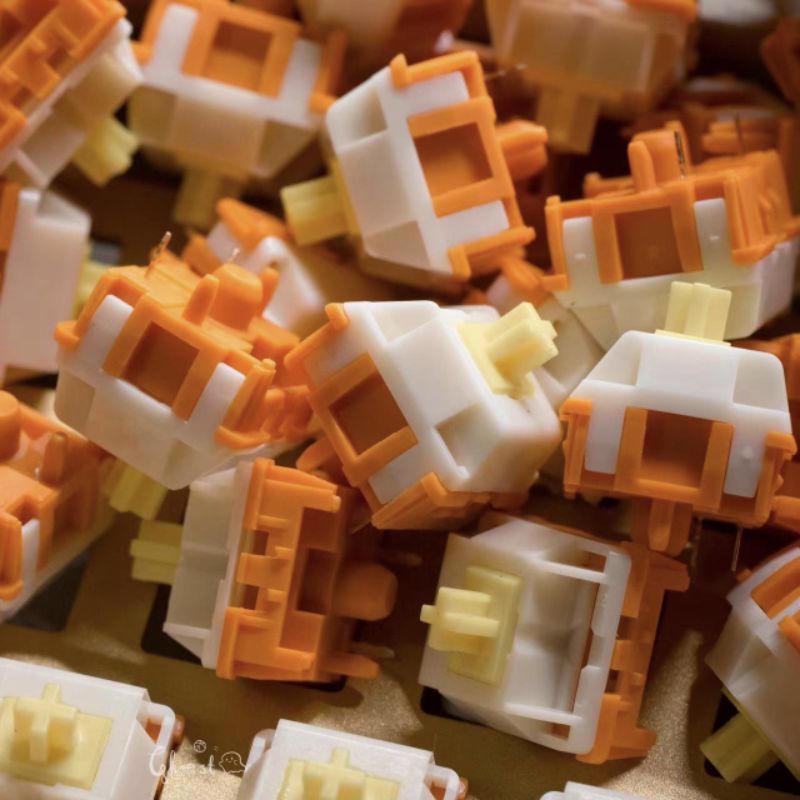 HMX Sunset Gleam linear switch (10ชิ้น) pre lubed สวิตช์คีย์บอร์ด 1 ...