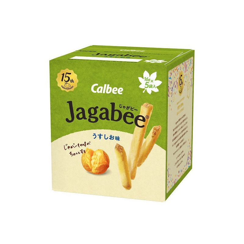 Calbee Jagabee มันฝรั่งแท่ง 80g (1กล่อง มี 5 ซอง)1 ซอง มี 16 g. มี 3 รสชาติ ให้เลือก | Shopee ...