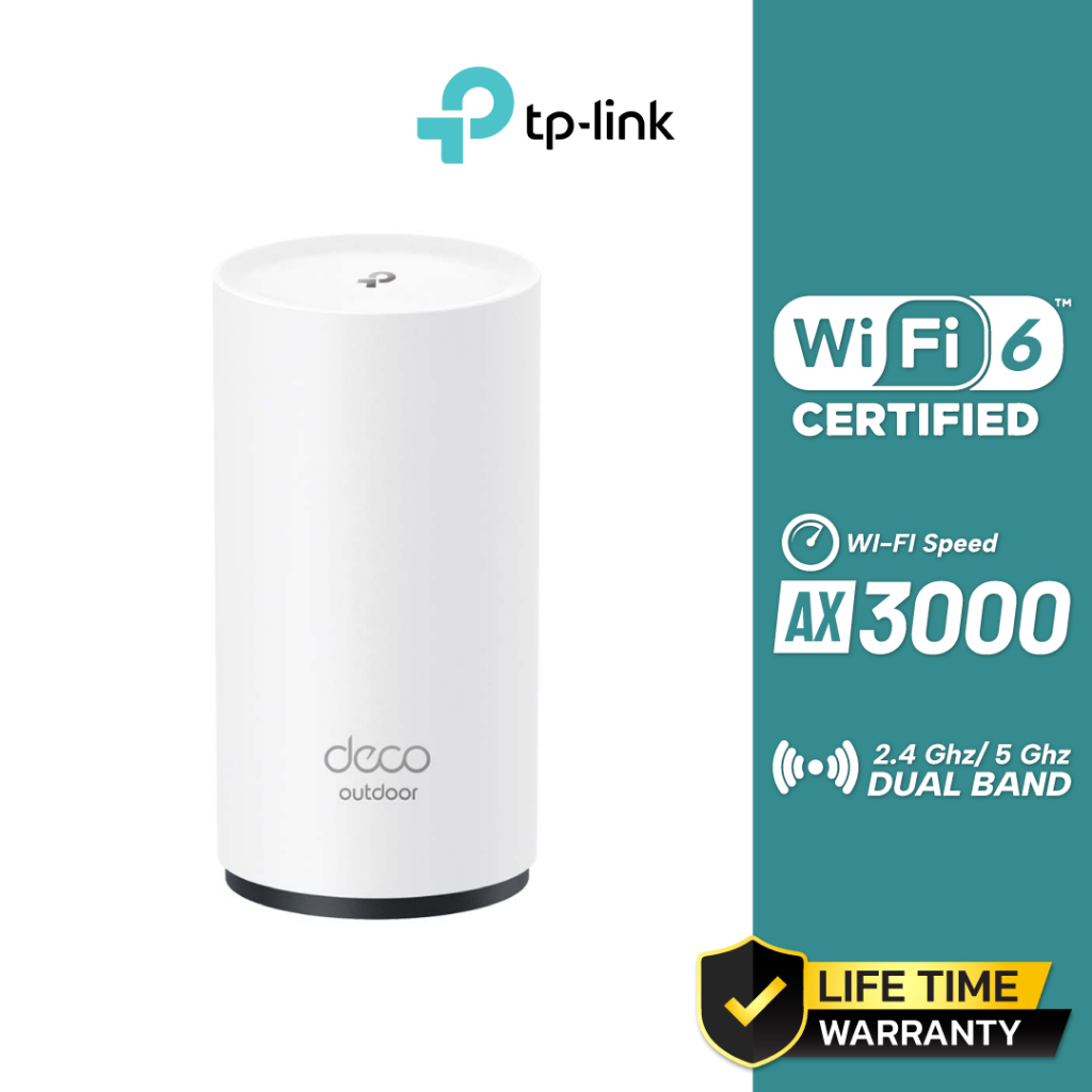 TP-Link AX3000 Outdoor/Indoor Mesh Wi-Fi 6 Unit รุ่น Deco X50-Outdoor(1 ...