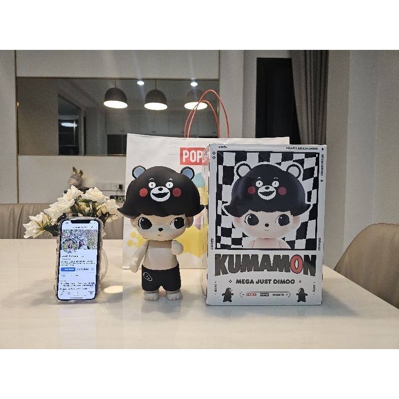 (Popmart แท้! พร้อมส่ง!) DIMOO x Kumamon 400% | Shopee Thailand