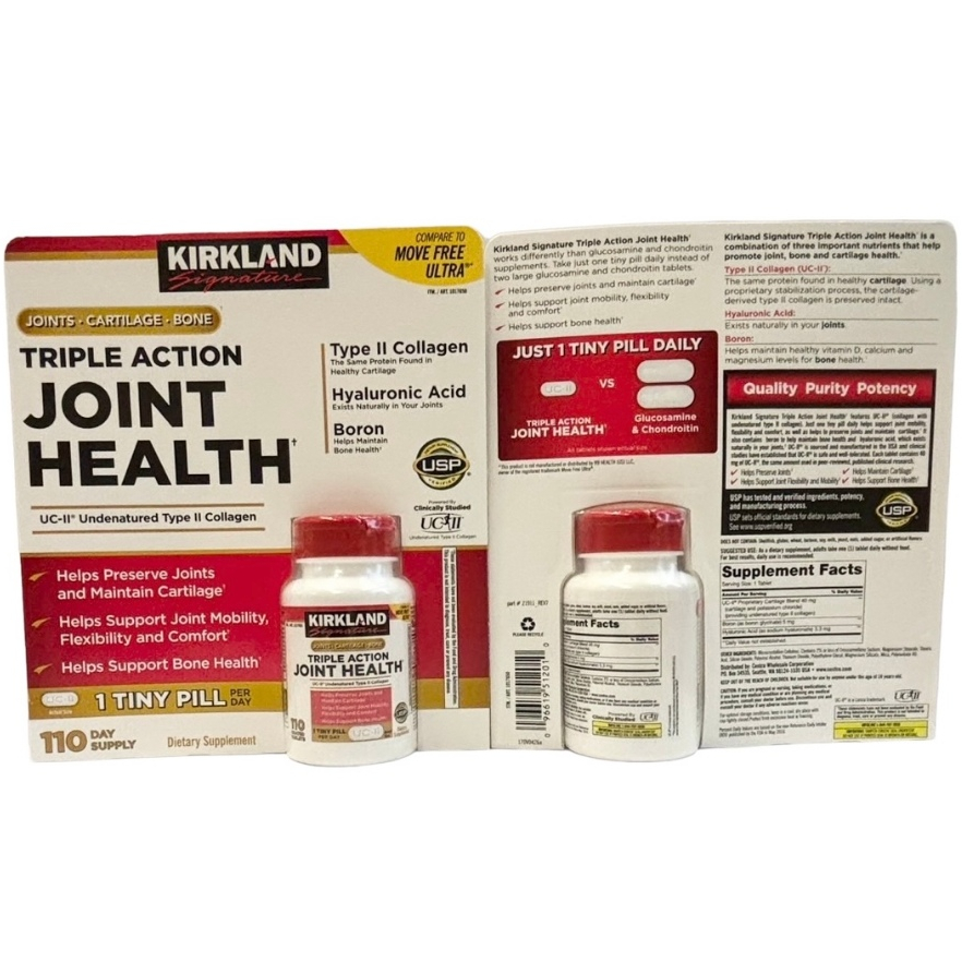 🔥🔥Exp.05/2027 Kirkland Triple Action Joint Health 110 เม็ด | Shopee ...